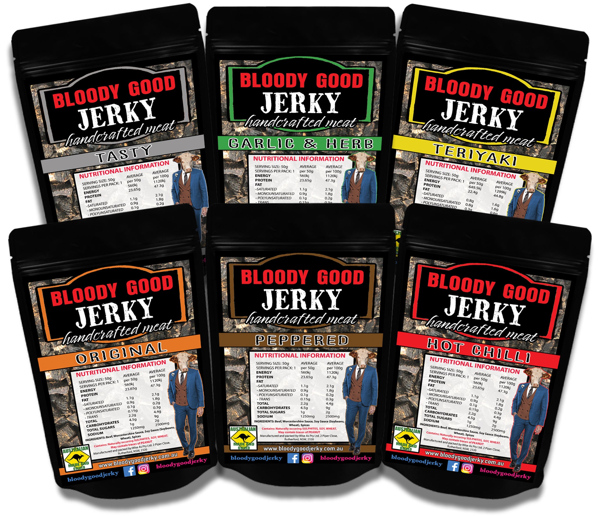 Bloody Good Jerky - Sampler Pack | Bloody Good Jerky